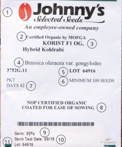 Reading & Understanding Seed Packets
